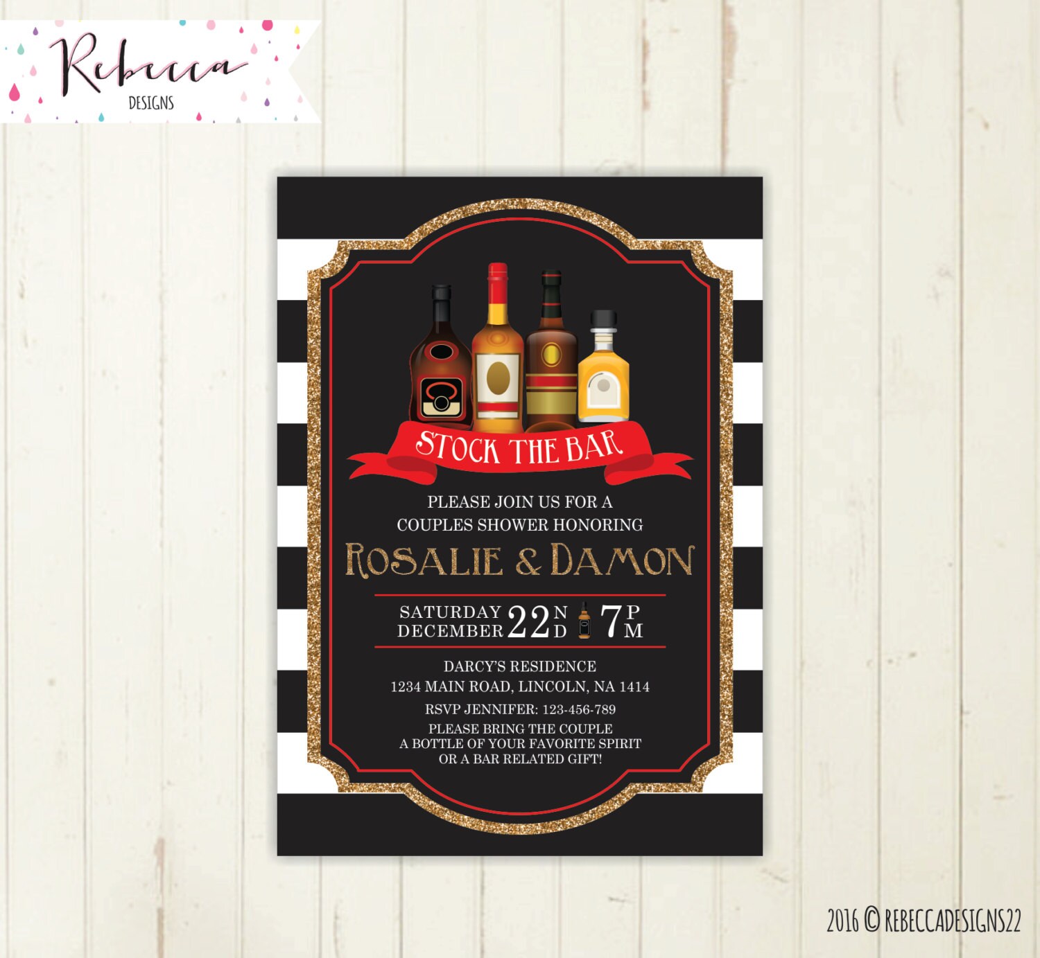 Stock the bar invitation stock the bar party invitation | Etsy