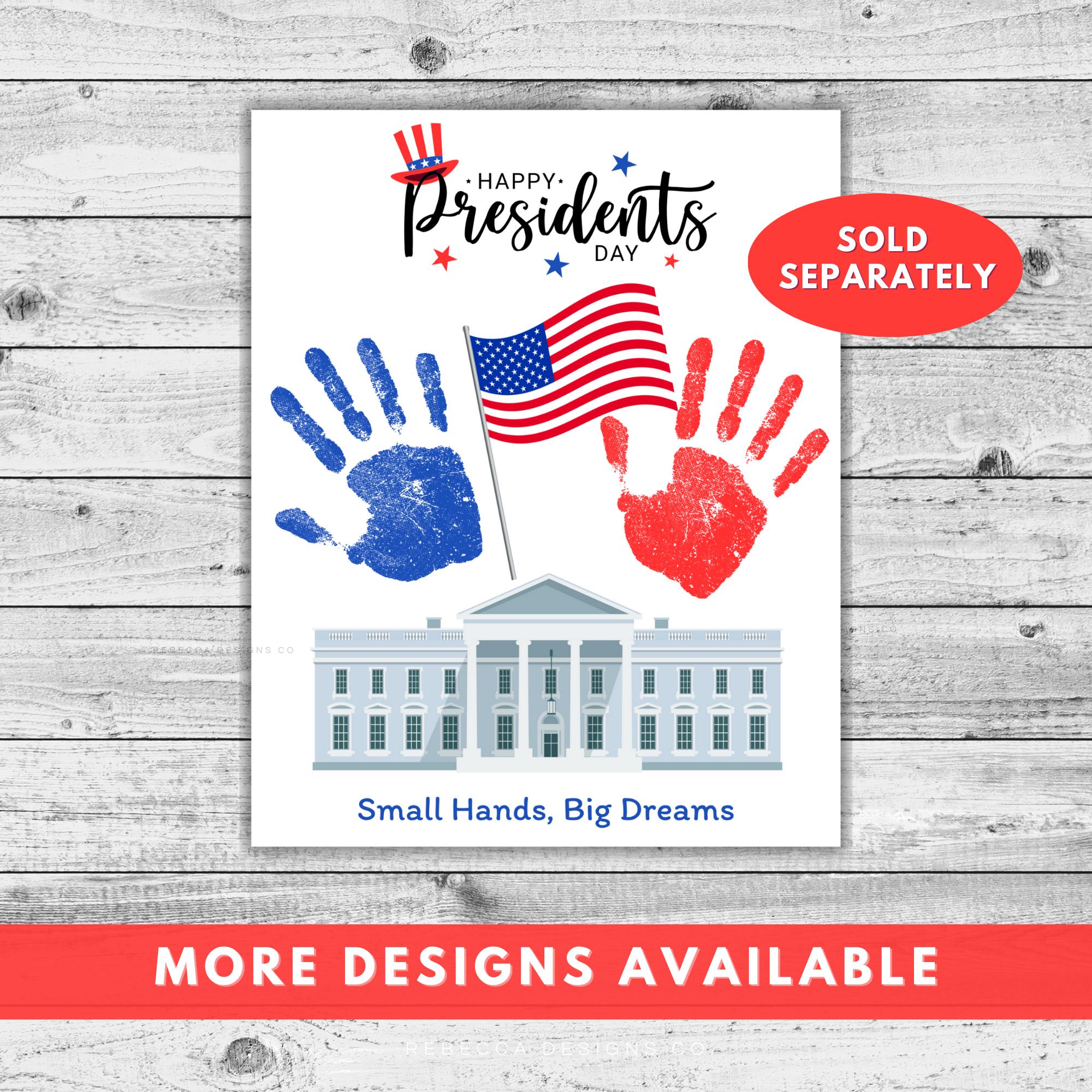 Presidents Day Handprint Craft Flag Presidents Day Activity for Kids ...
