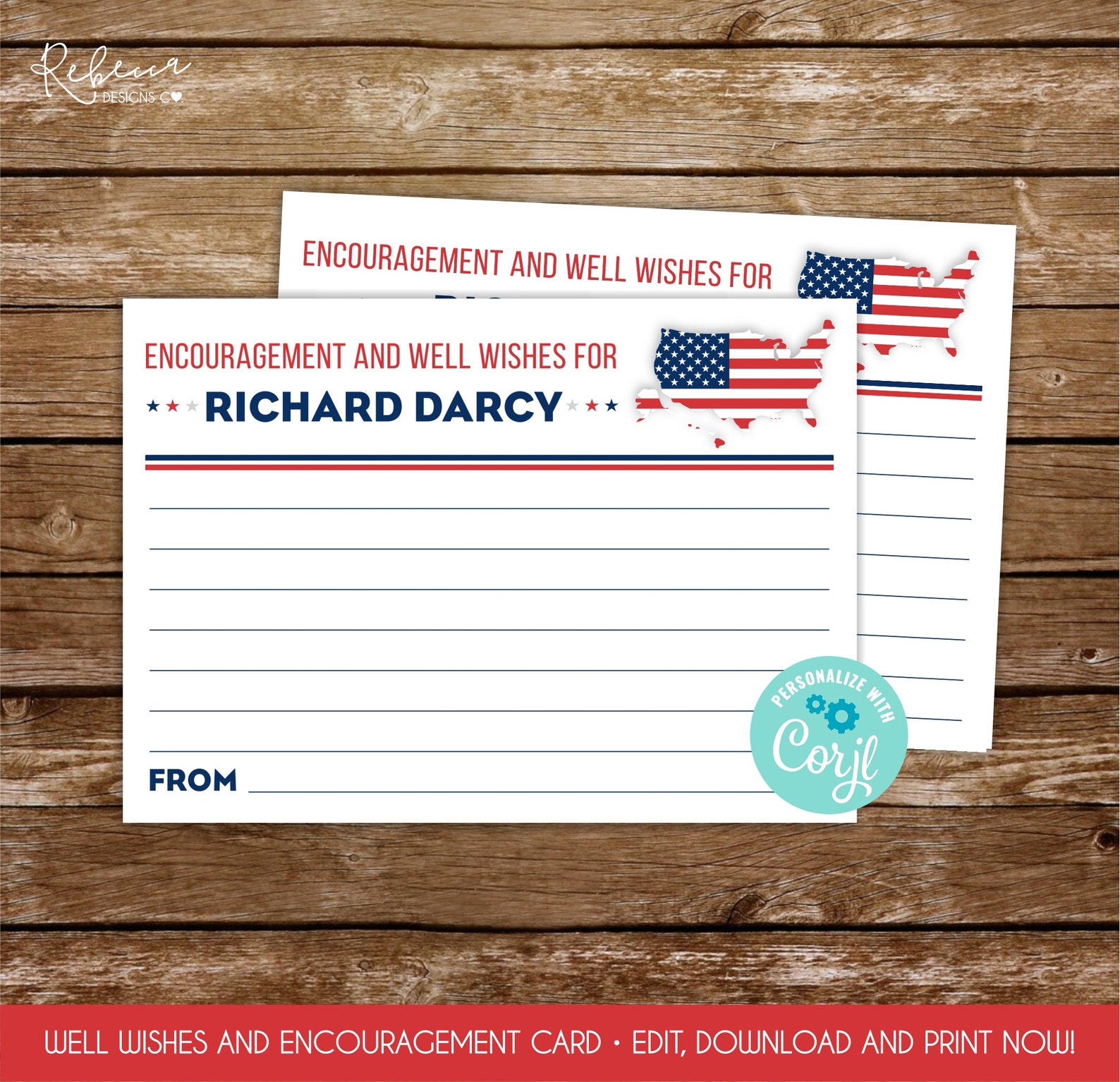 Well Wishes Military Card Printable Deployment Letters - Etsy