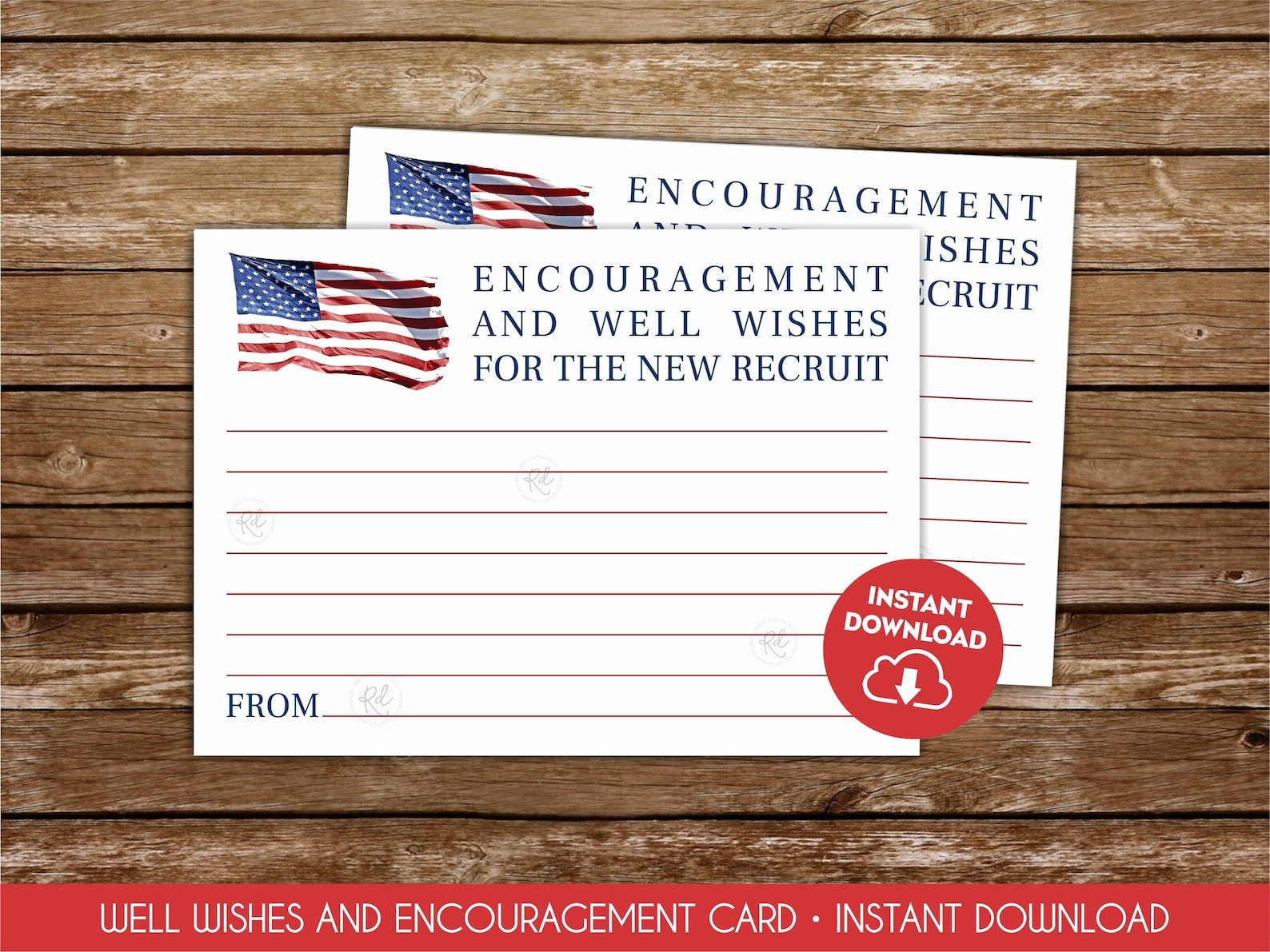 Military Party Card Printable Deployment Party Decor Army Going Away ...