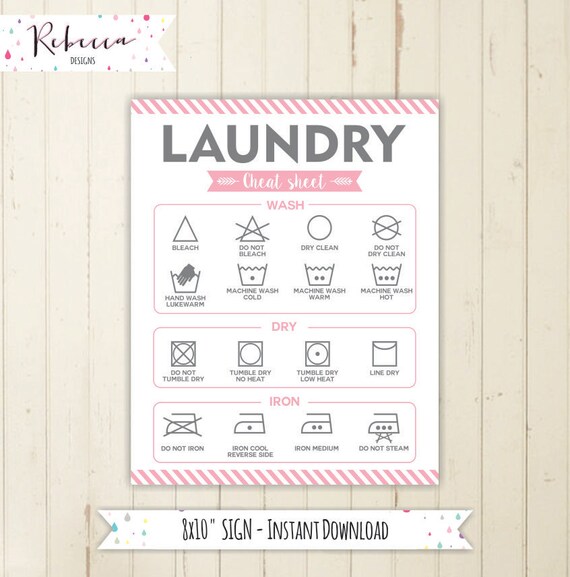 Laundry Cheat Sheets 3 Free Printables For Your Laundry Room