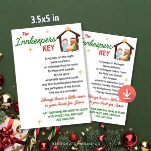 The Innkeepers Key Christmas Ornament Gift Christian Tags Christmas DIY ...