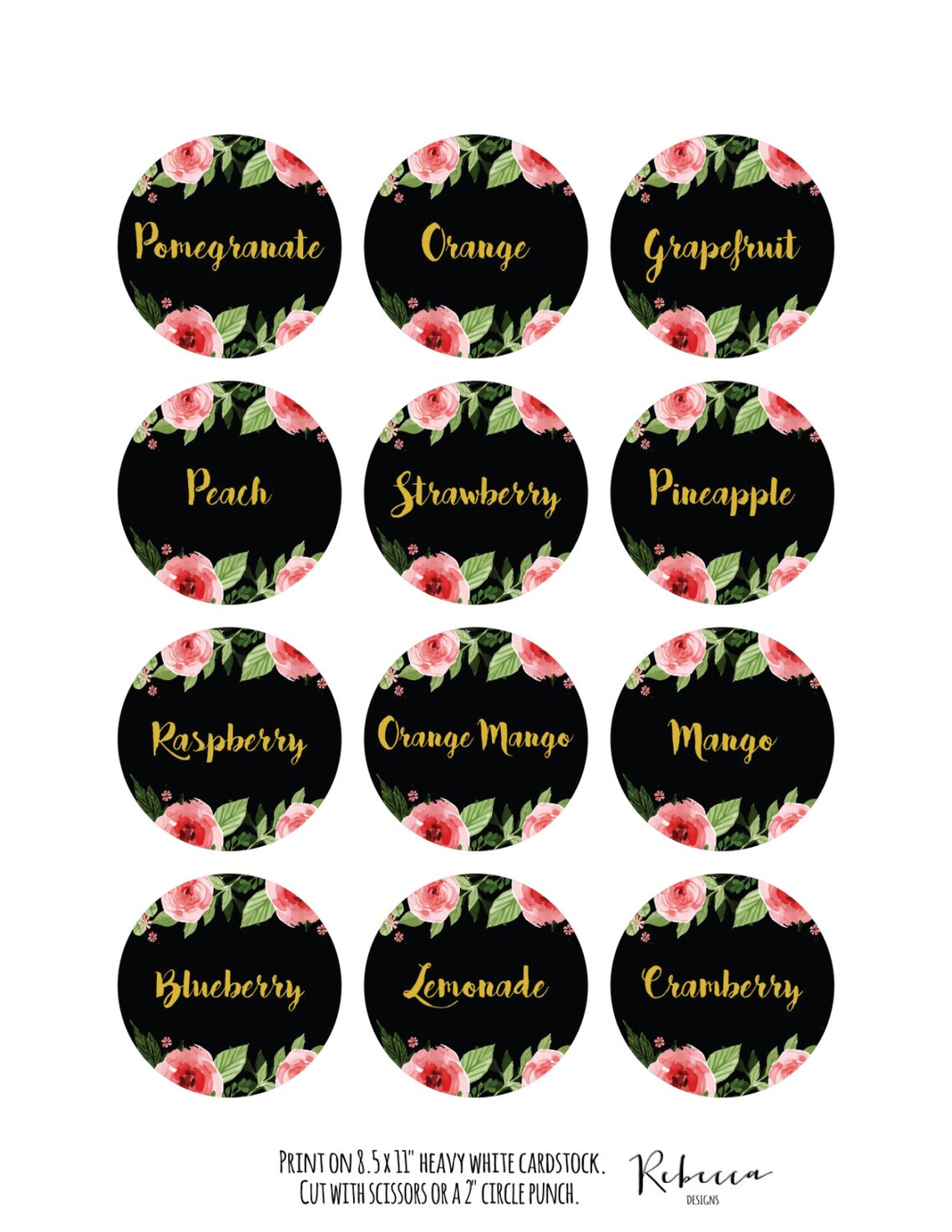 Mimosa Bar Sign Juice Labels Mimosa Bar Printable Sign Black - Etsy