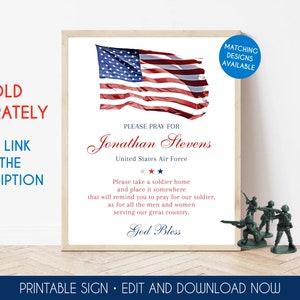 Military Party Sign Printable Navy Deployment Party Sign Army Going ...
