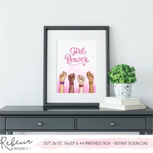 Feminist Poster Girl Power Print Women Illustration Girl Power Poster ...