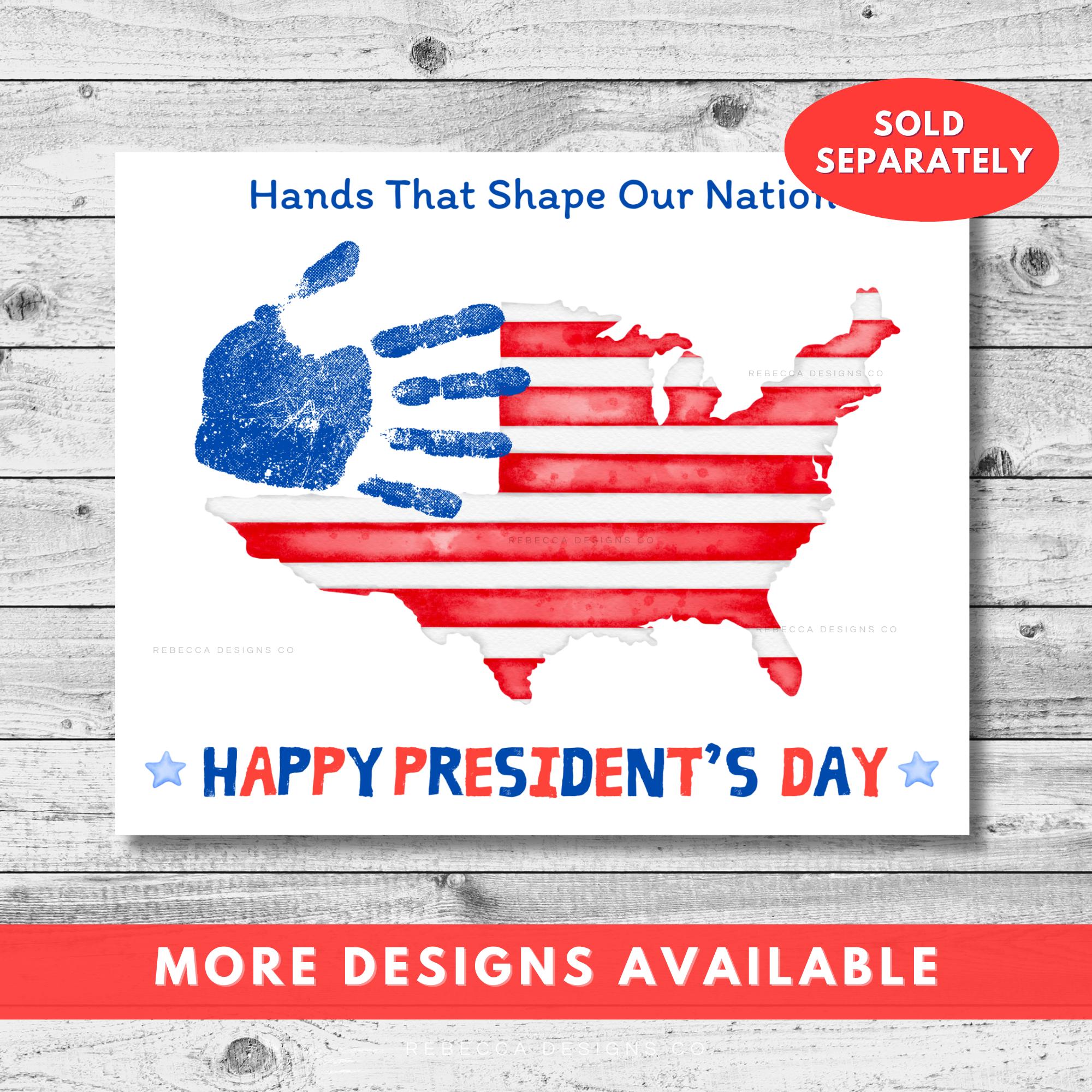 Presidents Day Handprint Craft George Washington Presidents Day ...
