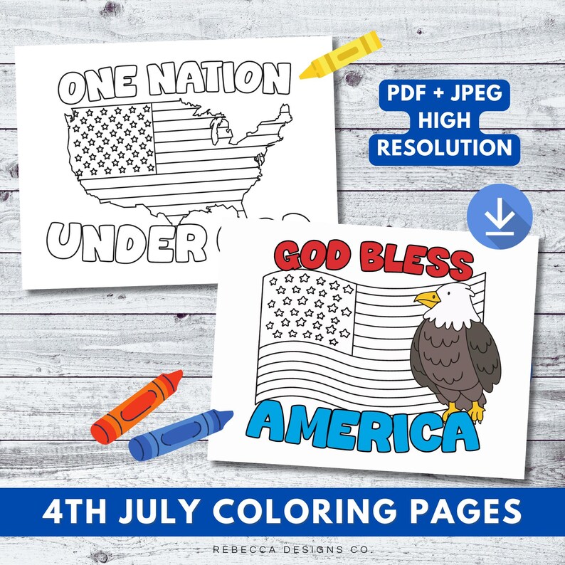 Christian 4th of July Coloring Pages 4th of July Activity for Kids ...