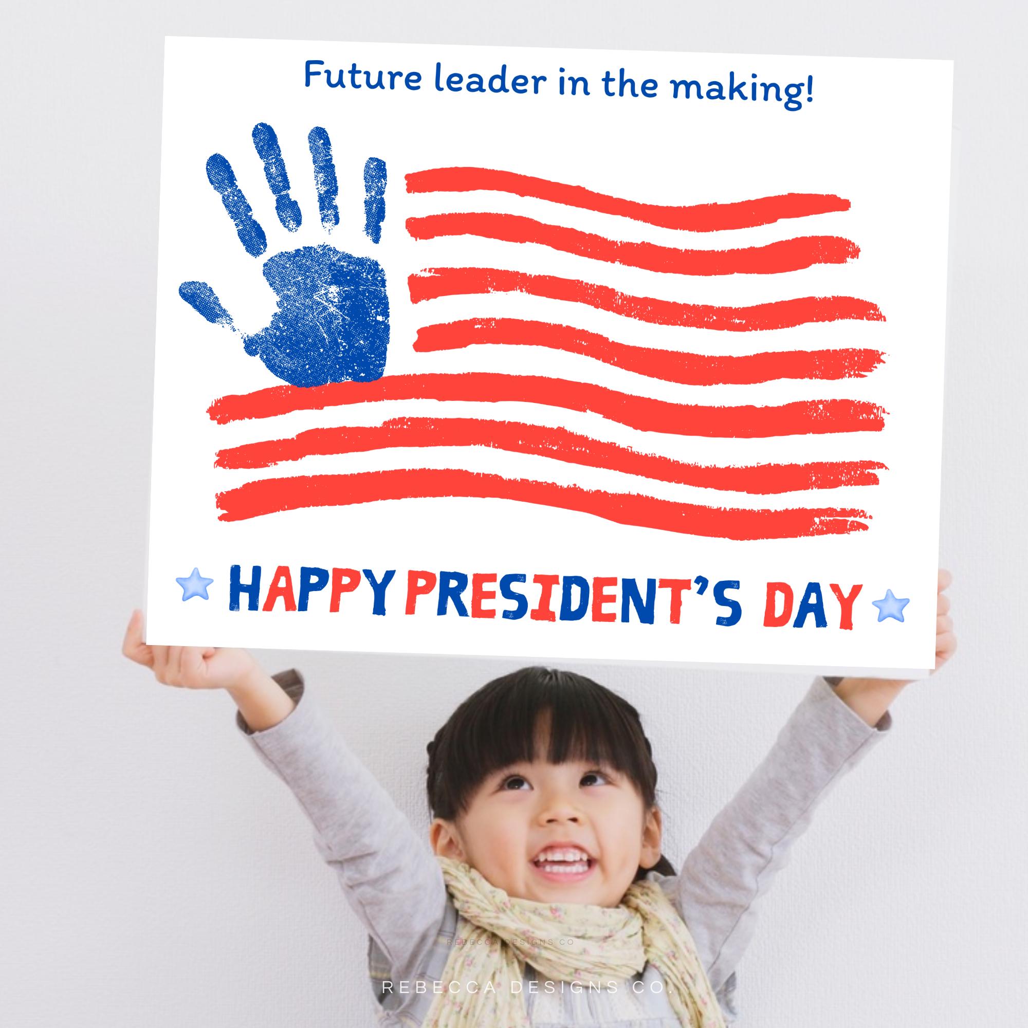 President's Day Handprint Craft Bundle Presidents Day Art Classroom ...