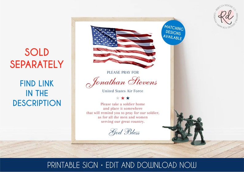 Well Wishes Military Card Printable Deployment Letters - Etsy