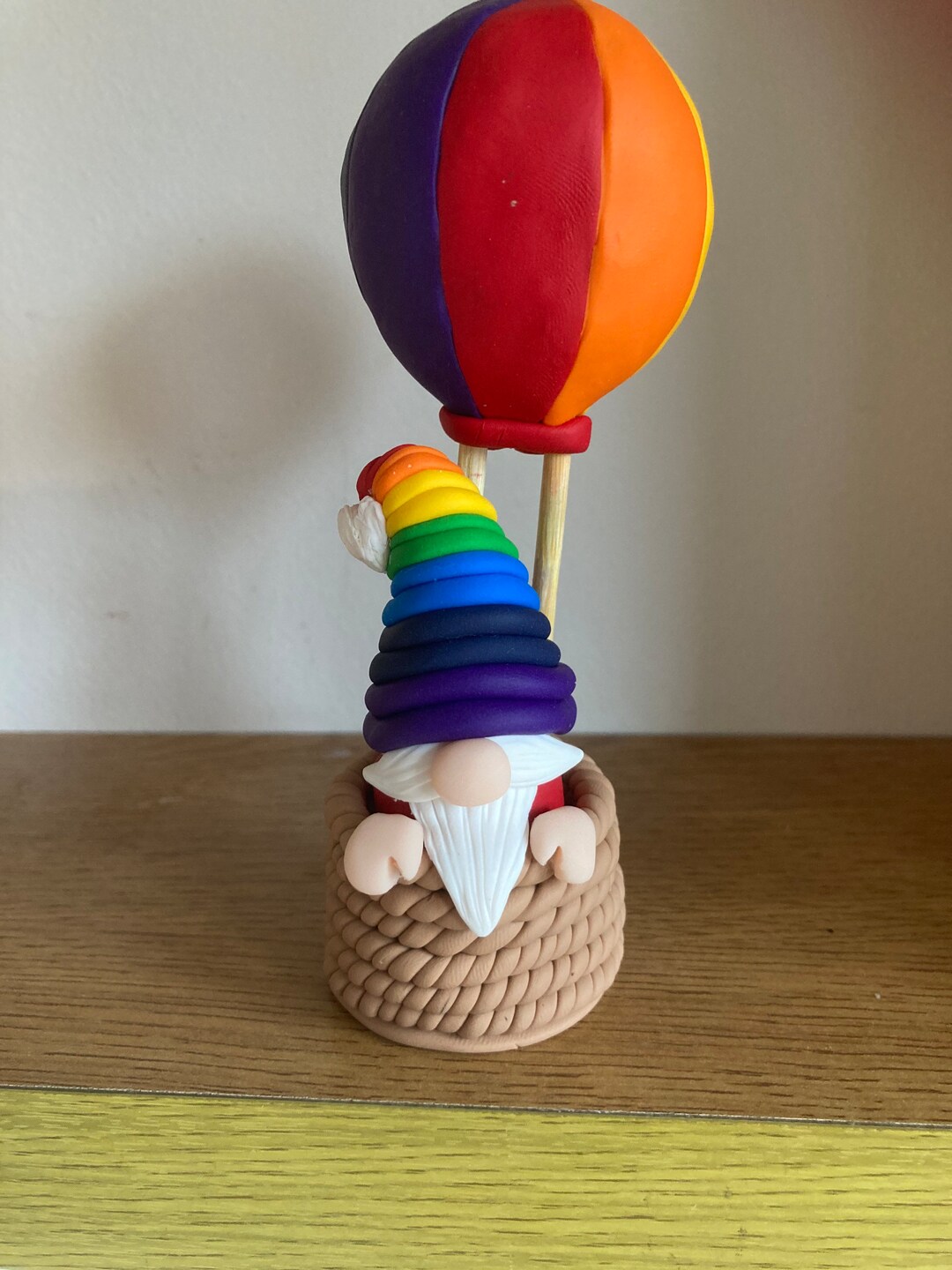 Balloon Gonk Gnome, Hot Air Balloon Gonk in a Basket, Rainbow Gonk ...