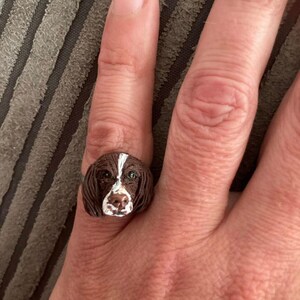 Personalised Dog Rings, Adjustable Rings Handmade Clay, Made From Your ...