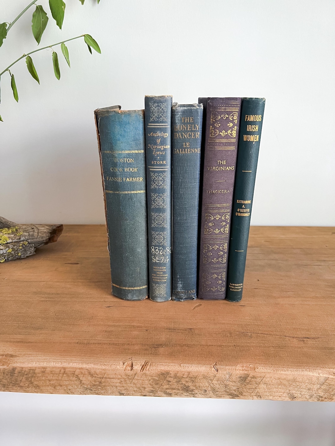 Vintage Blue Books, Antique Book Set- Timeless Classics, Rare ...