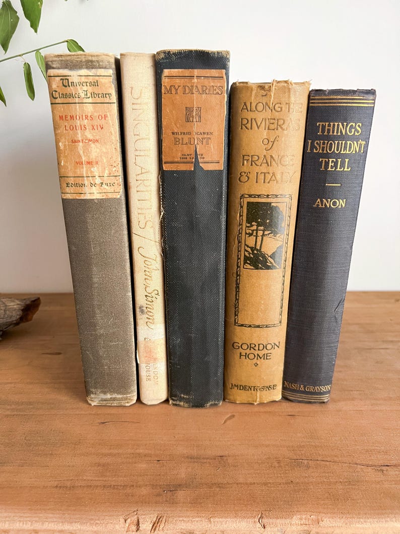 Vintage Book Collection, Antique Book Set Timeless Classics, Rare ...