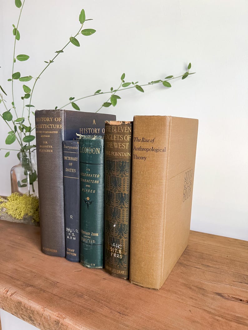 Vintage Book Collection, Antique Book Set- Timeless Classics, Rare ...