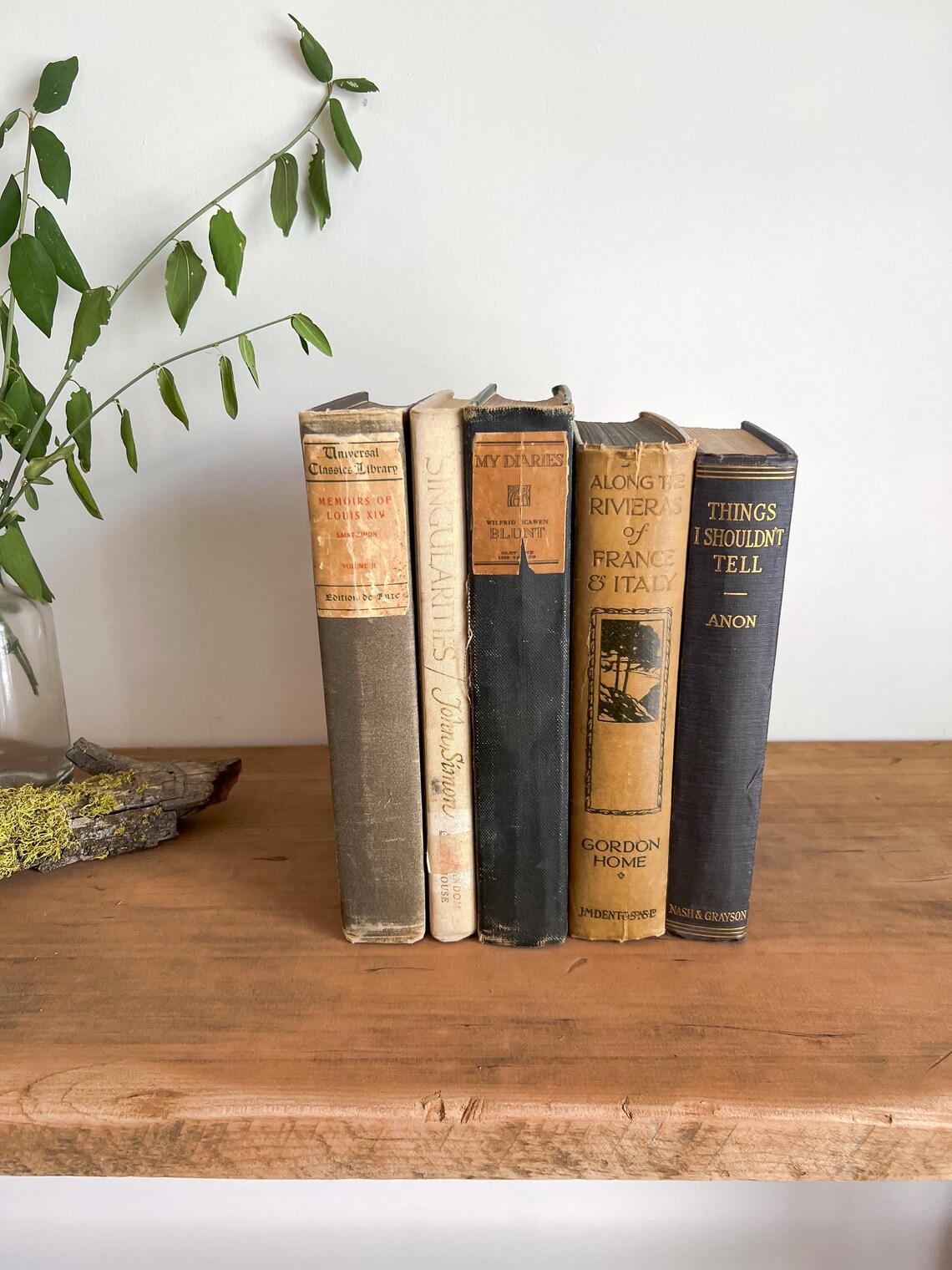 Vintage Book Collection, Antique Book Set Timeless Classics, Rare ...