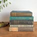 Vintage Green and Gray Book Collection, Antique Book Set, Rare ...