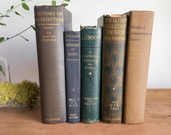 Vintage Book Collection, Antique Book Set- Timeless Classics, Rare ...