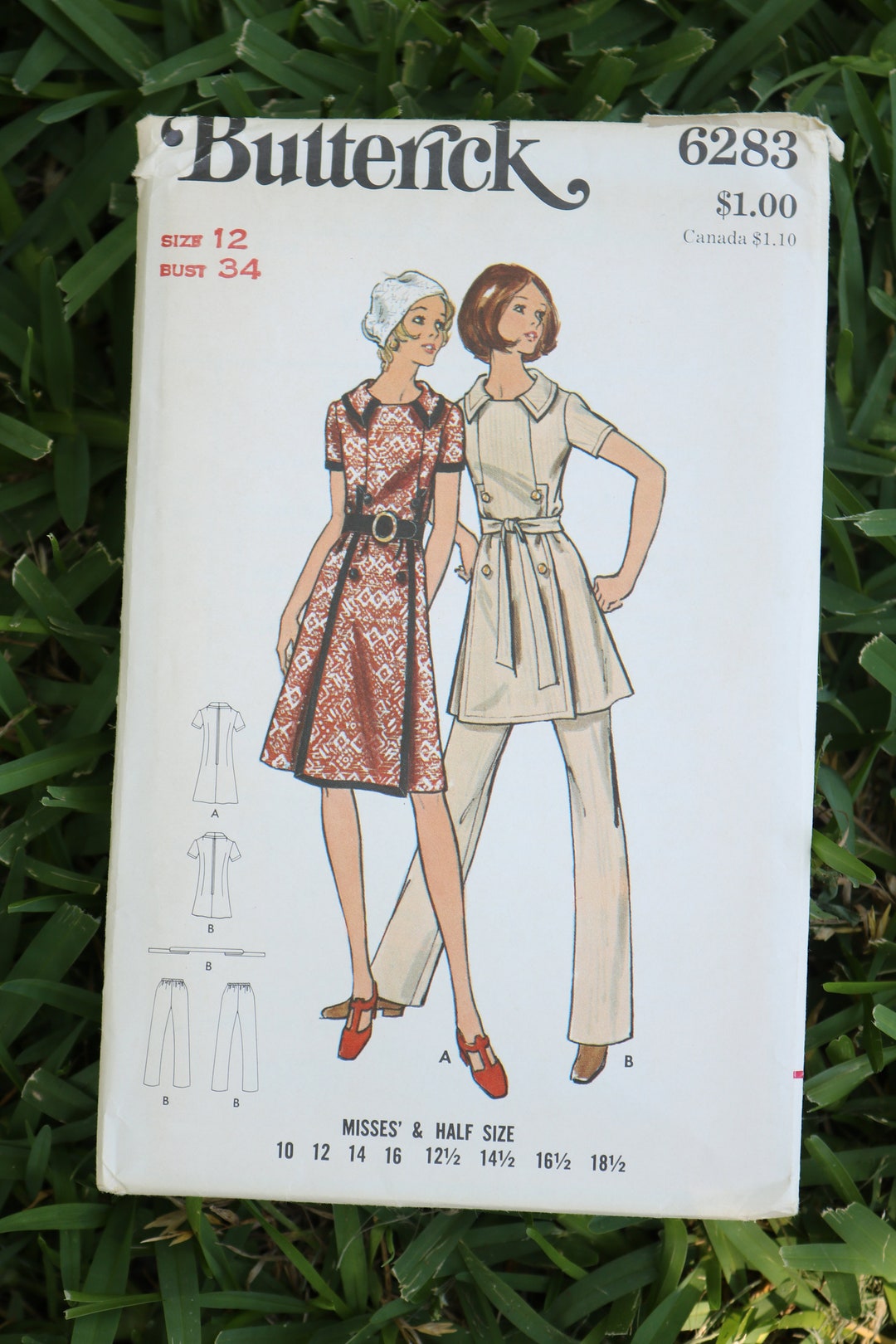 1970s Butterick Pattern - Etsy