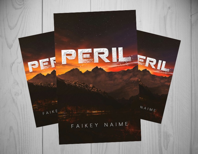 Pre-made Ebook Cover "peril" (sci-fi/sky/stars/mountain/landscape) - Etsy