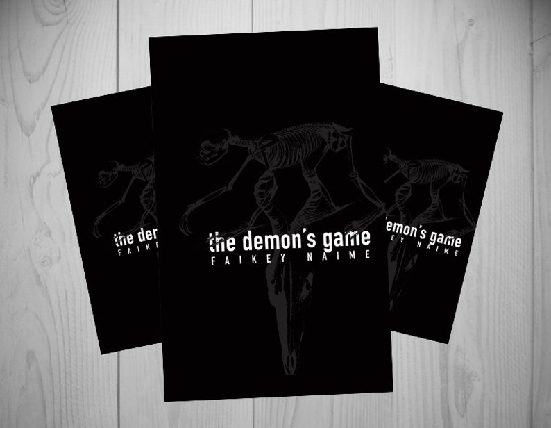 Pre-made Ebook Cover "the Demon's Game" (animal Skeletons/bold Text ...