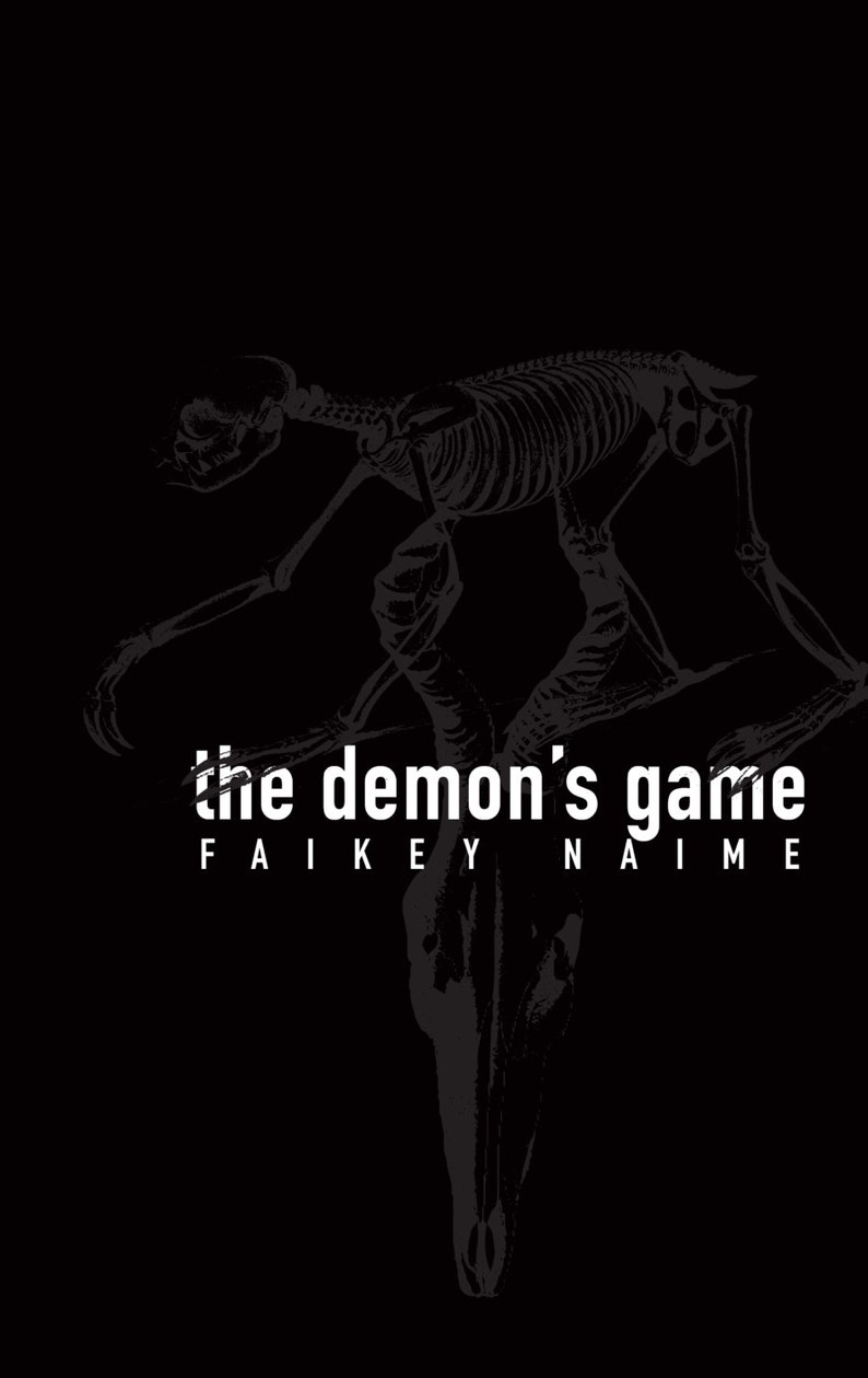 Pre-made Ebook Cover "the Demon's Game" (animal Skeletons/bold Text ...