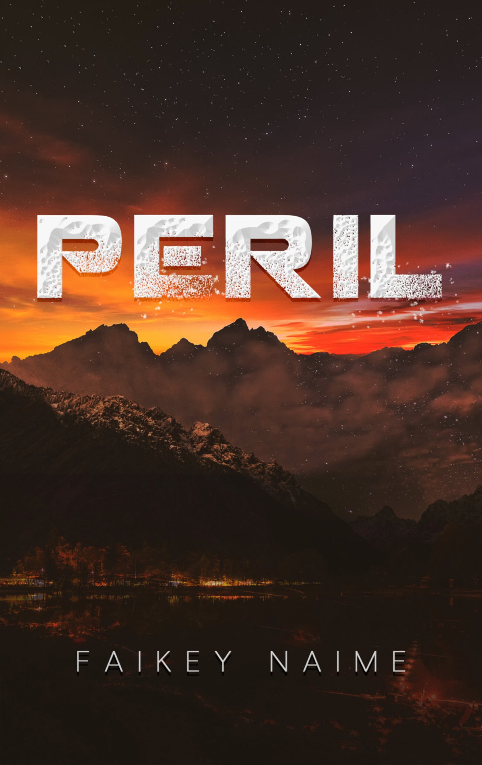 Pre-made Ebook Cover "peril" (sci-fi/sky/stars/mountain/landscape) - Etsy