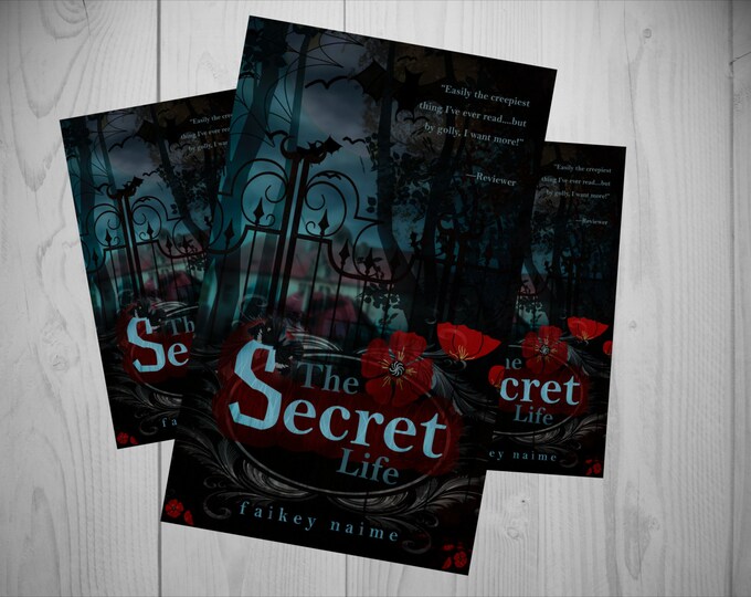 Pre-made Ebook Cover the Secret Life gothic/poppies - Etsy