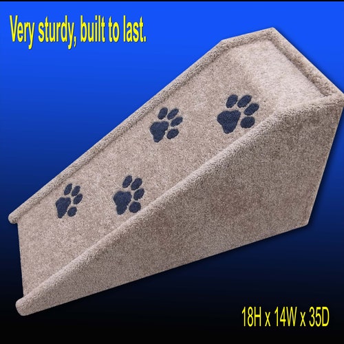 Pet Ramp With Inlaid Paw Prints. Dog Ramp 18hx14wx35d Dog - Etsy
