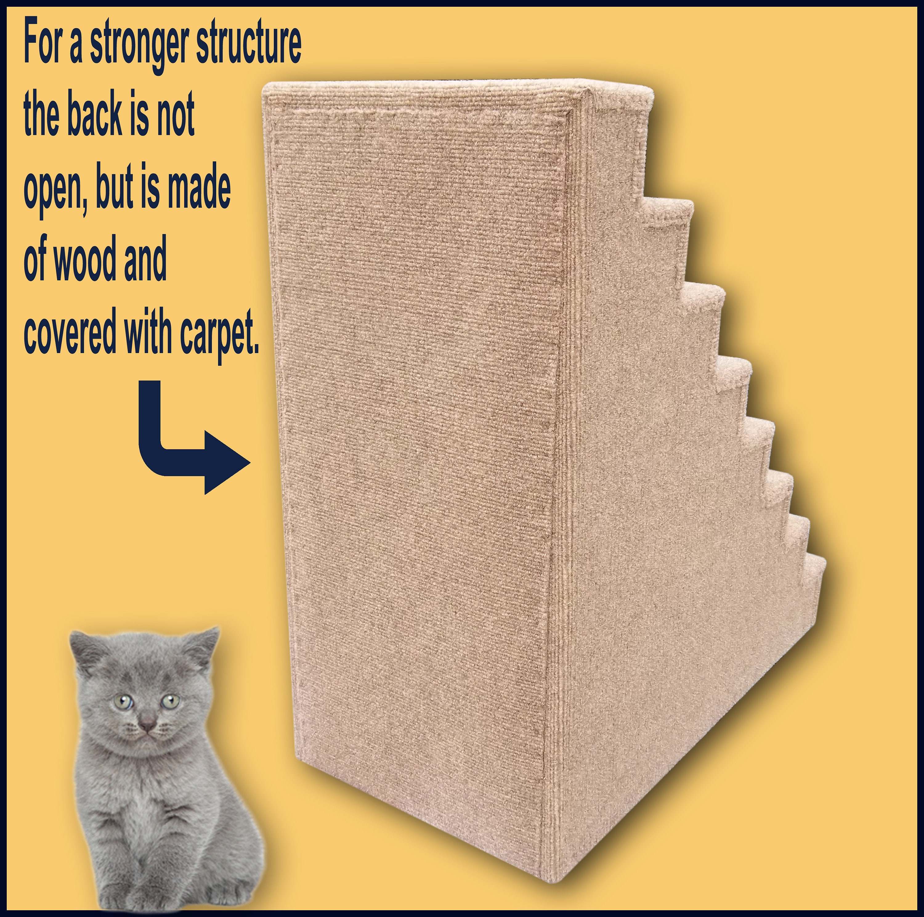 Pet Steps for Cats, Eight Steps 30 High X 15 Wide X 30 Deep. - Etsy