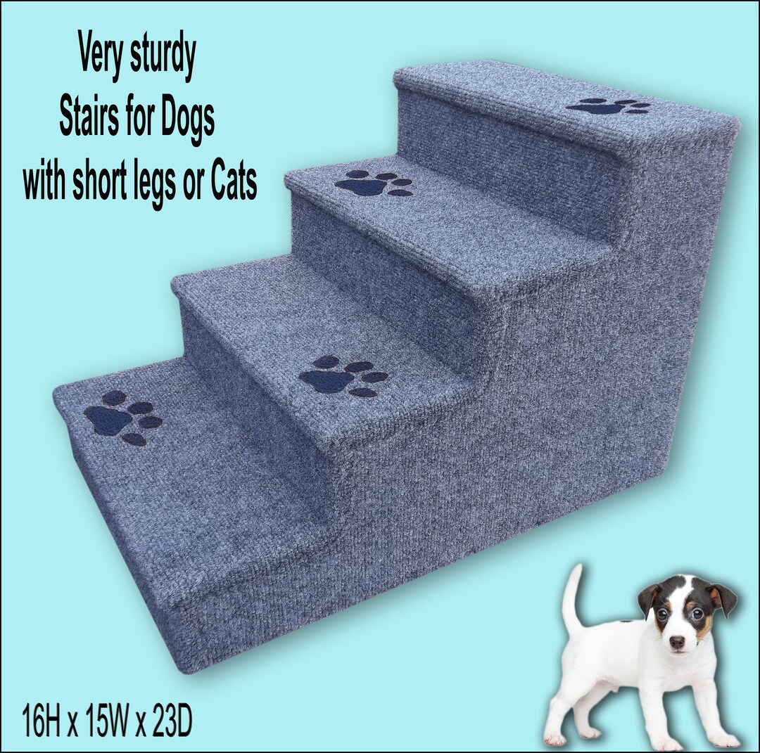 Pet Steps for Small Dogs With Paw Prints, Dog Steps Gray Color, Small ...