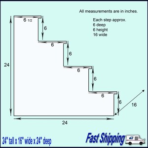 24 Inches Tall Wooden Dog Steps, Pet Stairs - Etsy