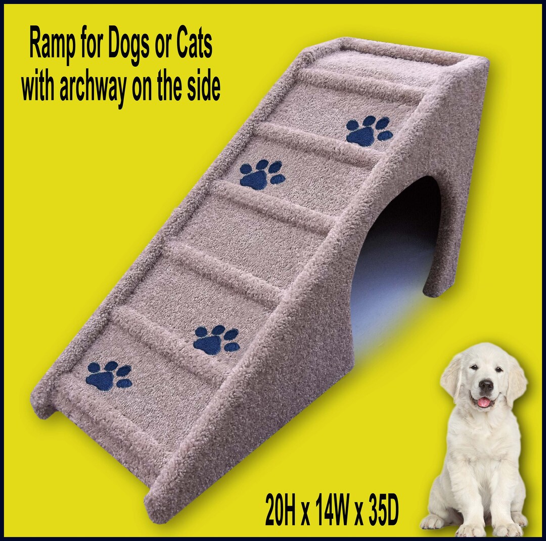 Pet Ramp With Paw Prints and Opening on the Side. Dog Ramp 20hx14wx35d ...