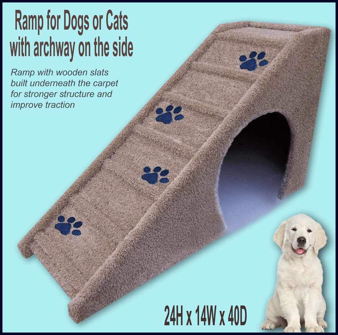 Dog Ramp With Opening on the Side. 24" Tall X 14" Wide X 40" Deep Dog ...