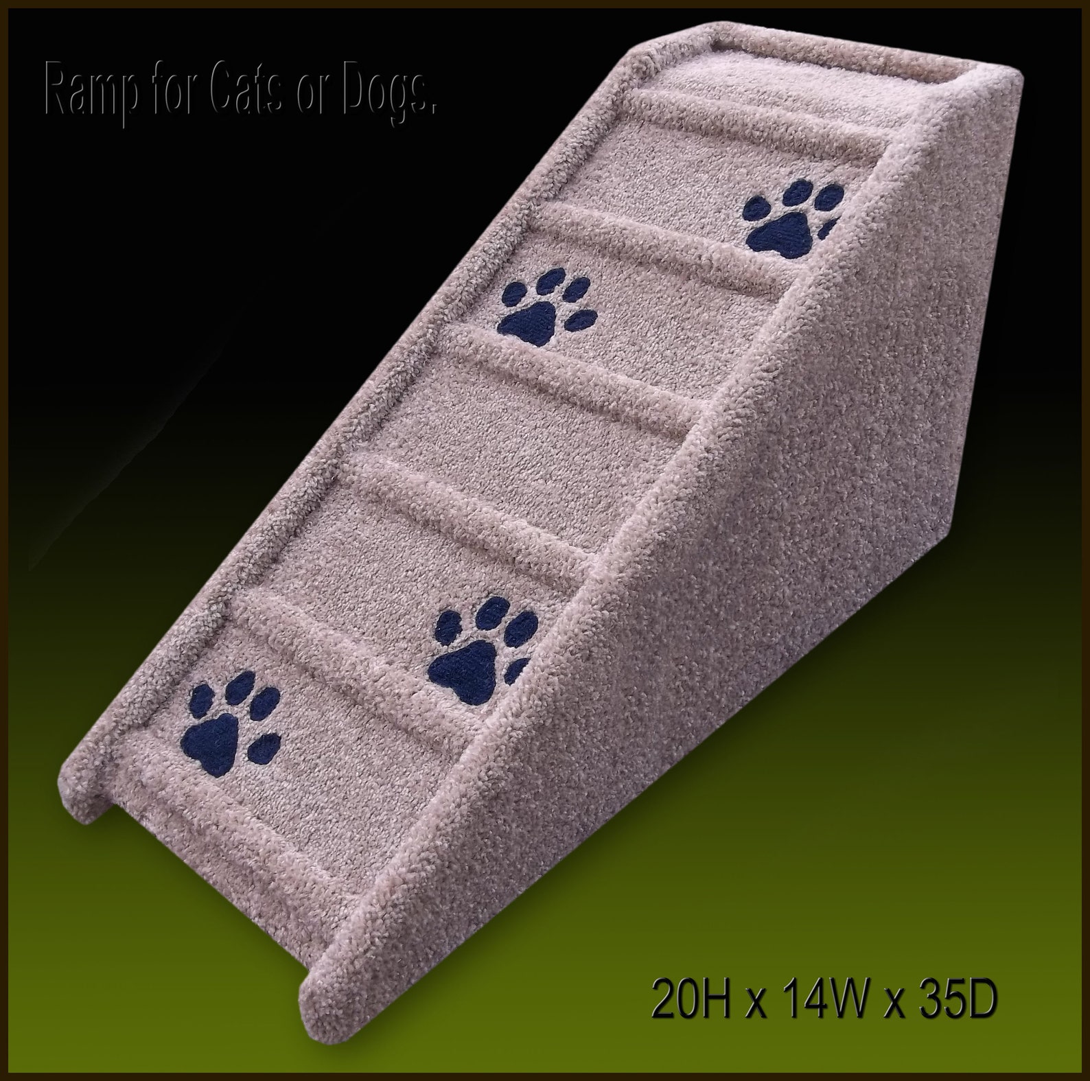 Rustic Ramp for Pets With Paw Prints 20 Tall X 14 | Etsy