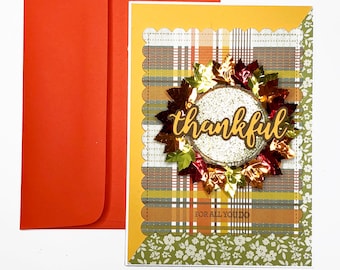 Thankful card | Etsy