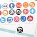 Social Media Stickers for Planner, Calendar! Functional Planner ...