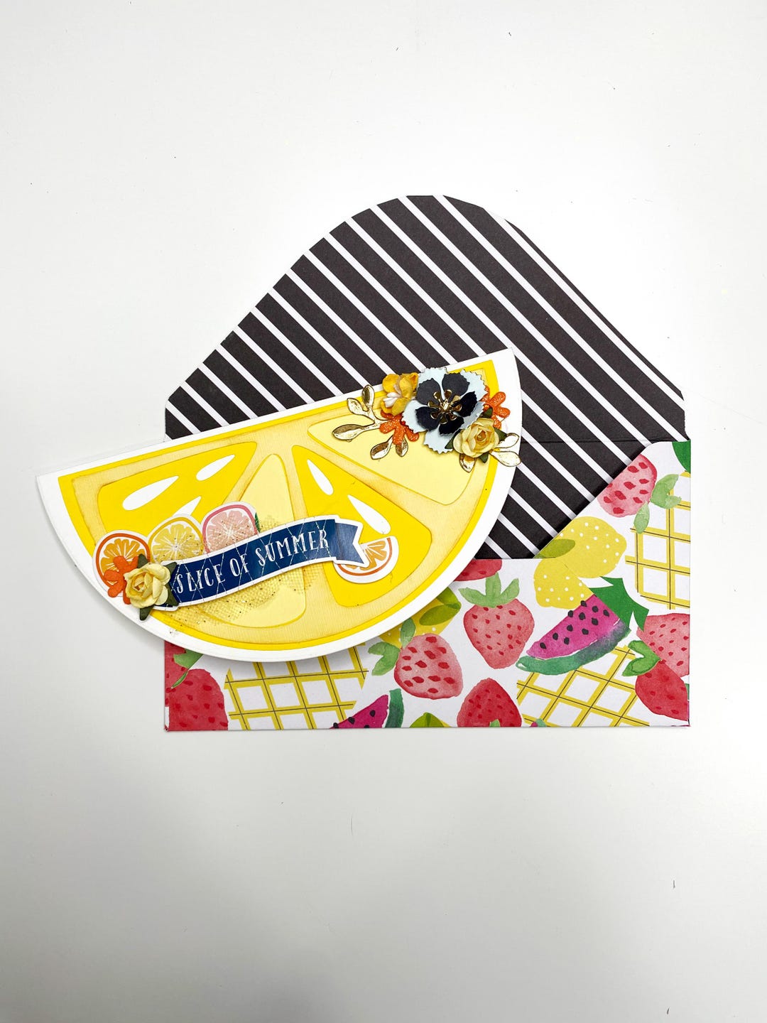 Handmade Lemon Greeting Cards, Summer Cards, Lemon Card, Summer Card ...