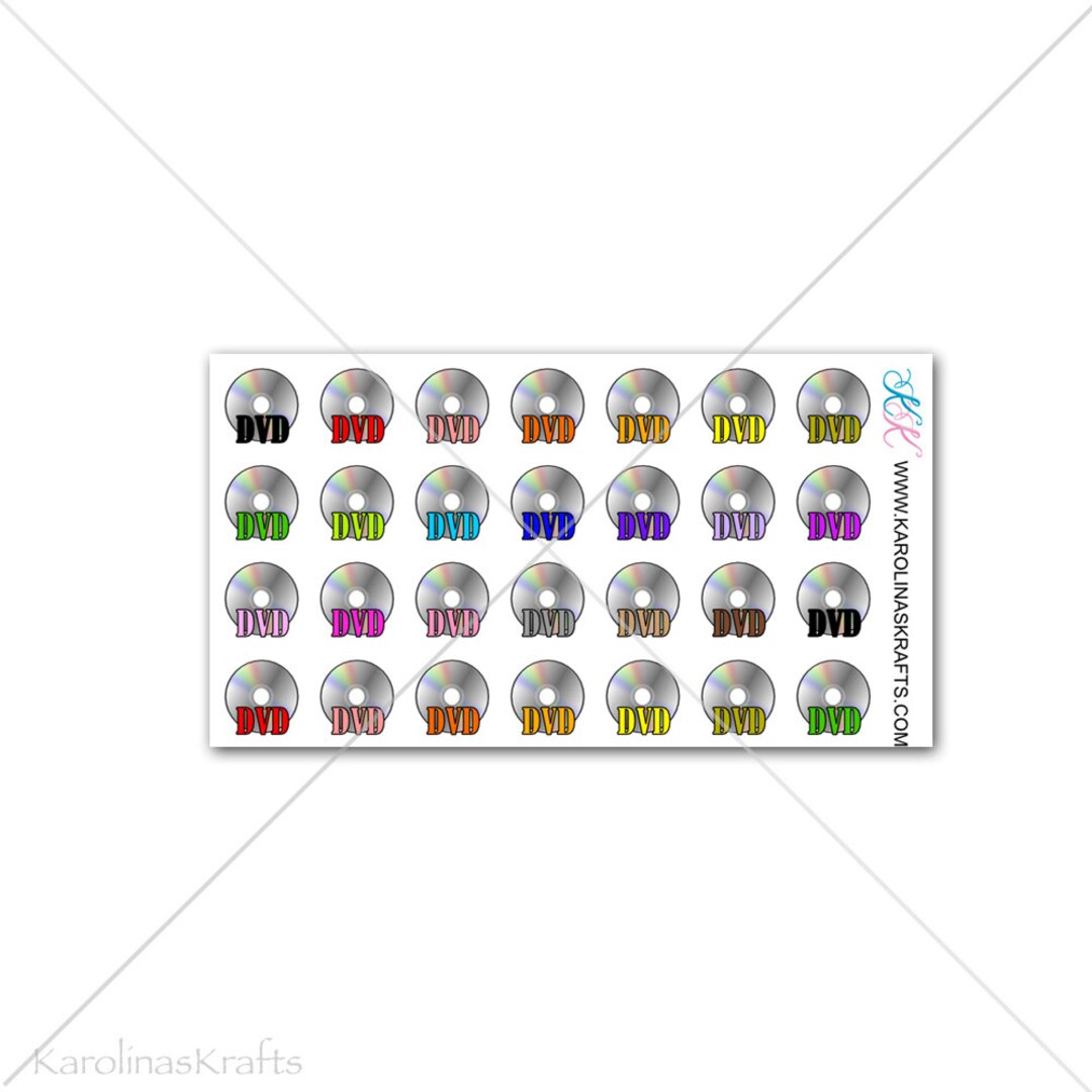 Itty Bitty DVD Stickers! Itty Bitty Planner Stickers, Movie Stickers ...