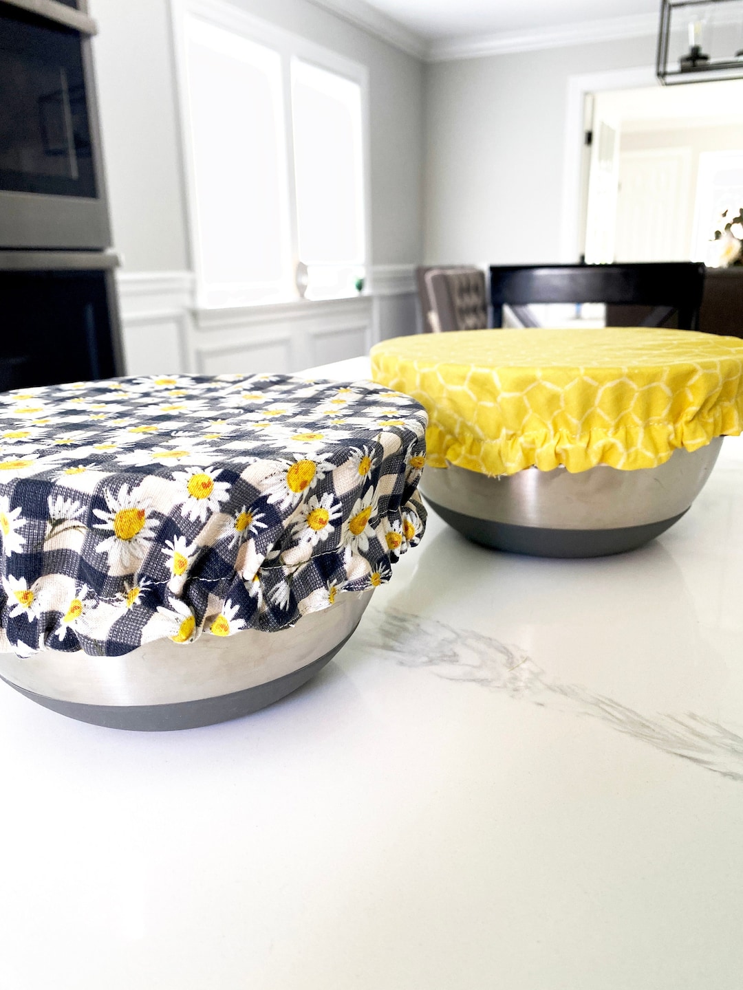 Reusable Bowl Covers for Kitchen, Reversible Bowl Cozy for Bread ...