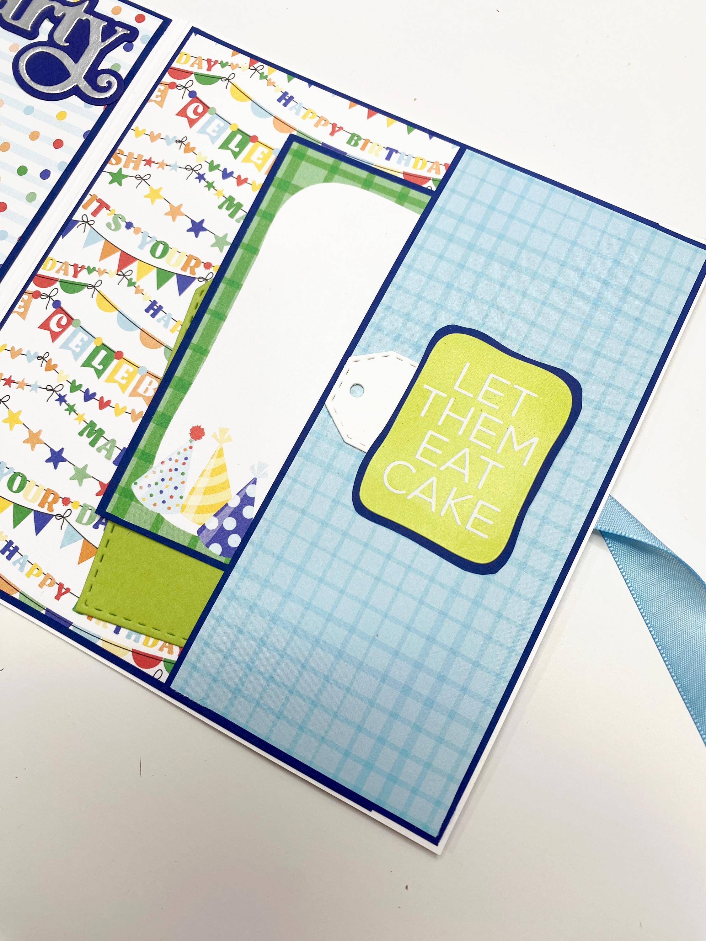 Handmade Birthday Boy Trifold Folio Card, Bday Card, Birthday Card ...