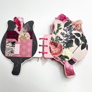 Handmade Tulip Shaped Mini Album, Spring Scrapbook, Floral Photo Mini ...
