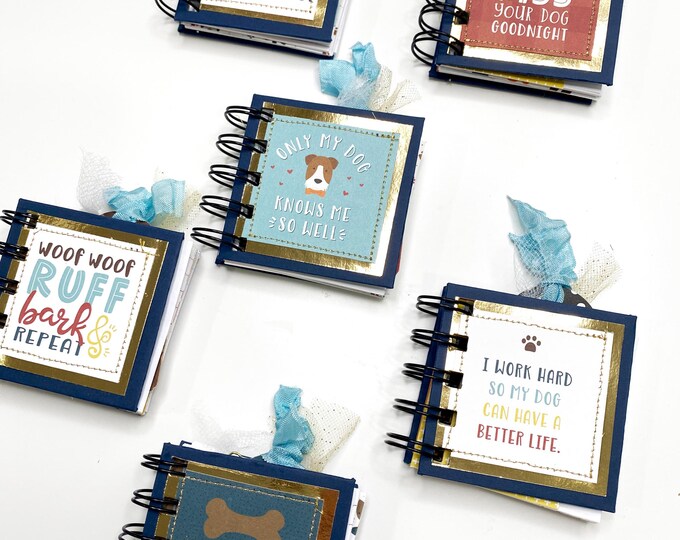 Dog Themed Mini Journal Notebook, Lined Journal, Mini Notebook, Small ...