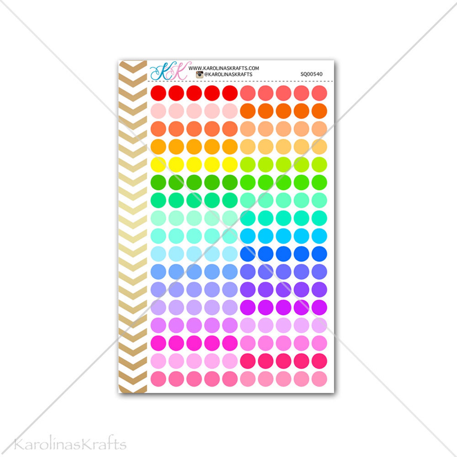 Small Dot Circle Stickers for Your Planner, Agenda, Calendar and More ...