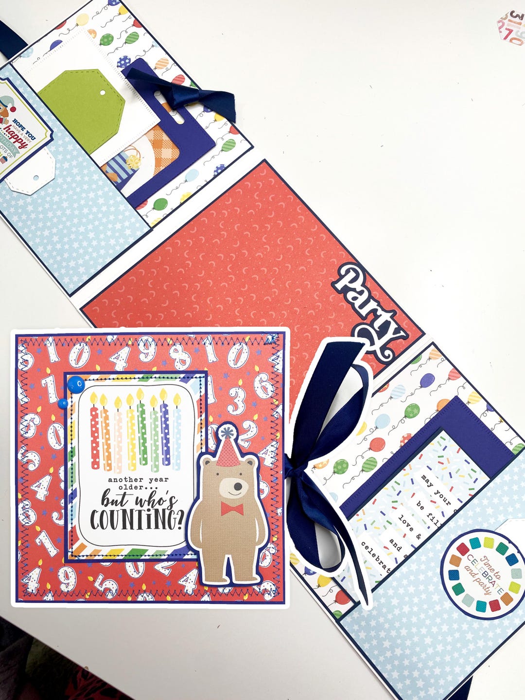 Handmade Birthday Boy Trifold Folio Card, Bday Card, Birthday Card ...