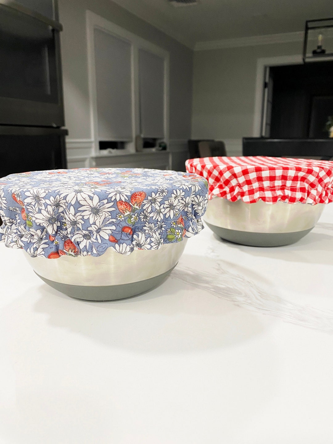 Reusable Bowl Covers for Kitchen, Reversible Bowl Cozy for Bread ...