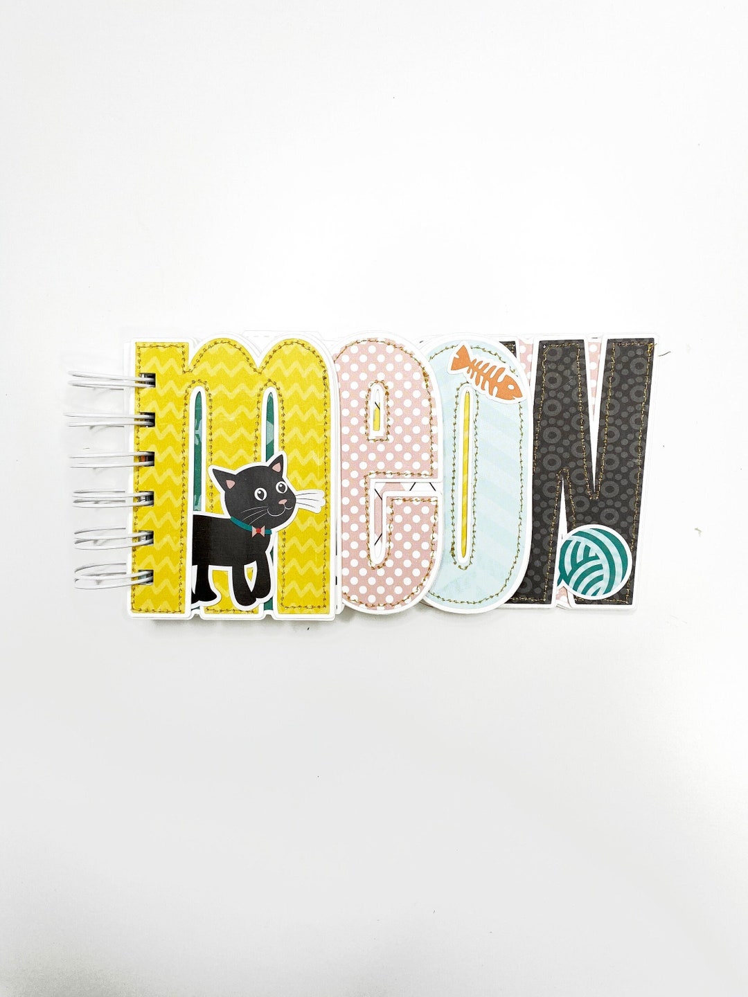 Cat Mini Album, Meow Shaped Mini Photo Album, Pet Themed Mini Album - Etsy
