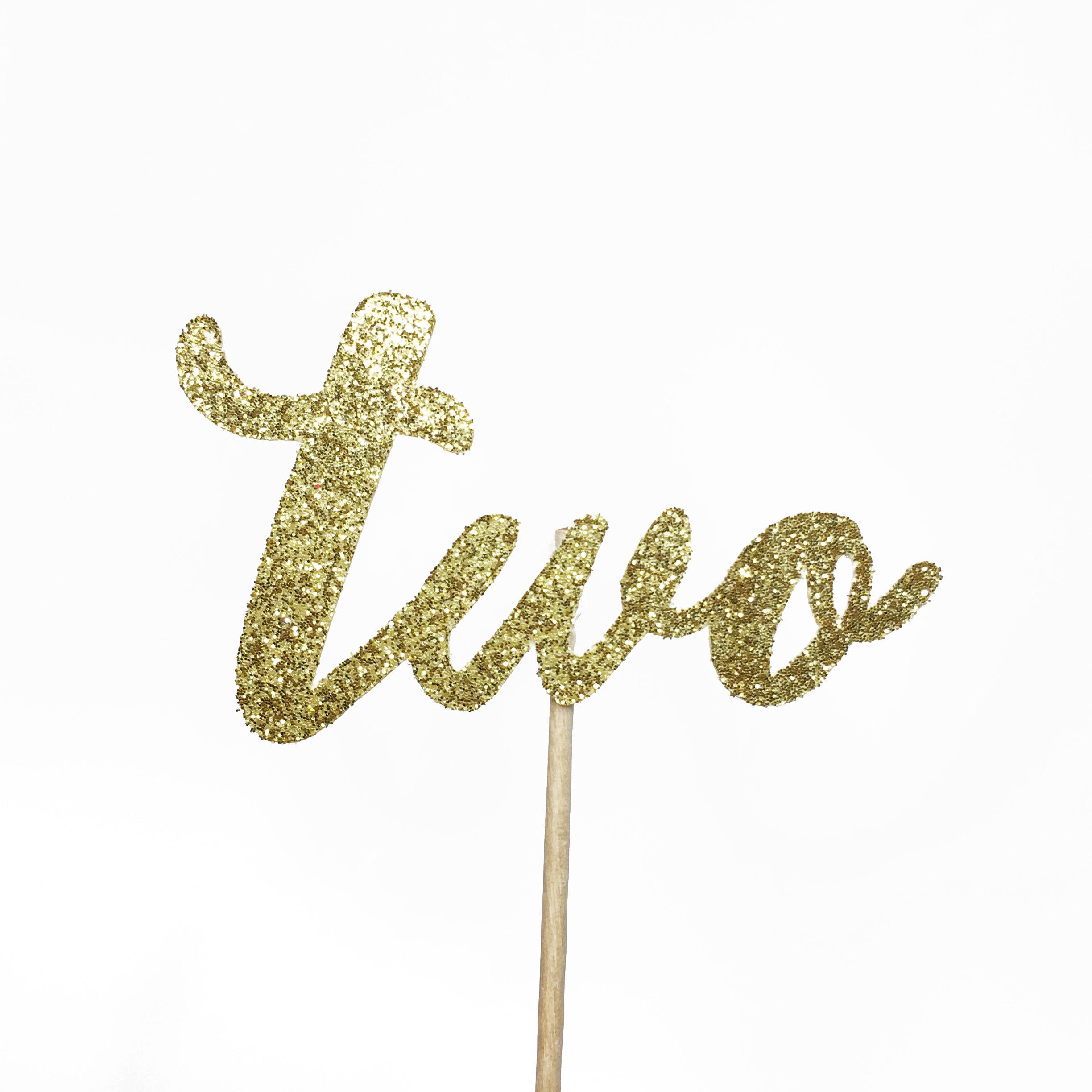 Two Cupcake Toppers Two Cute Cake Topper 2nd Birthday Cake - Etsy