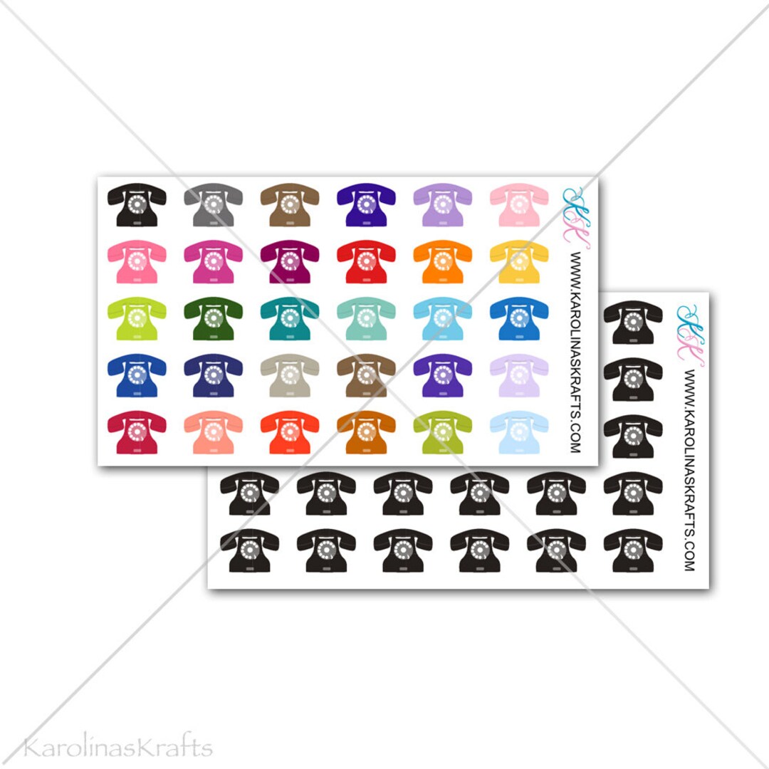 Itty Bitty PHONE Stickers! Itty Bitty Planner Stickers, Travel Stickers ...