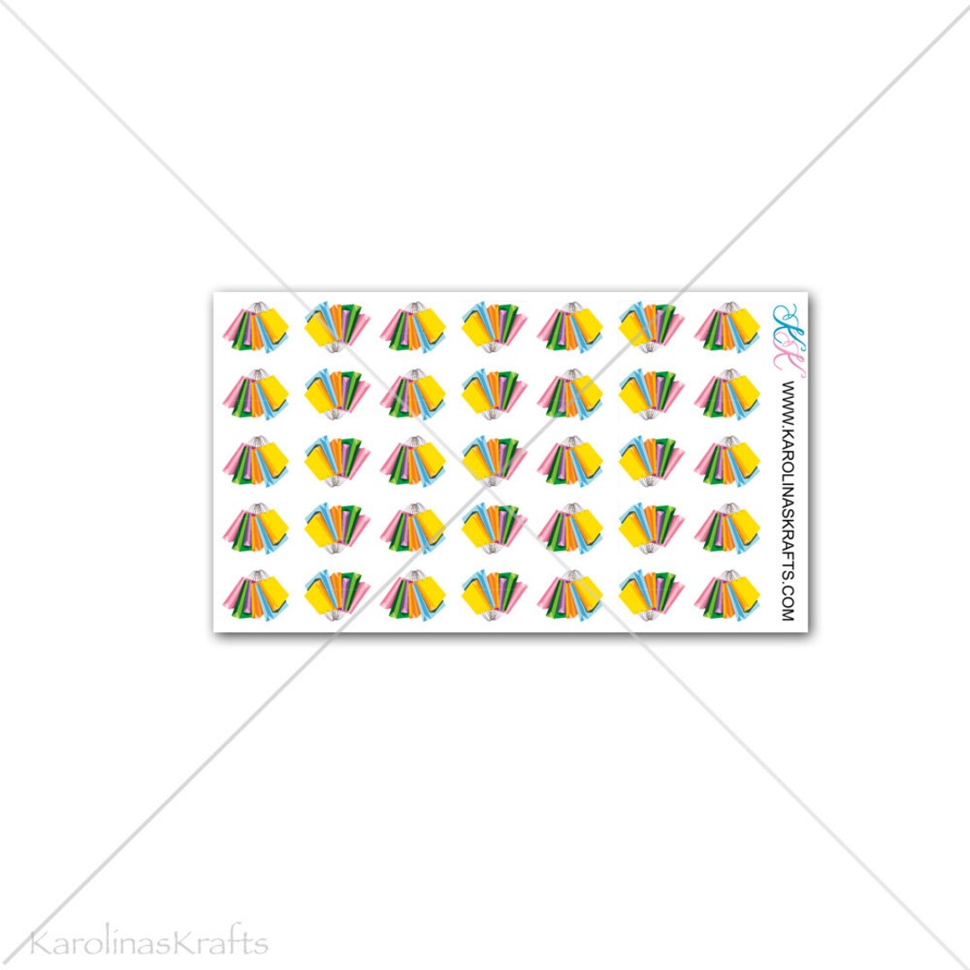 Itty Bitty Shopping Stickers or Shopping Bag Stickers Itty Bitty ...