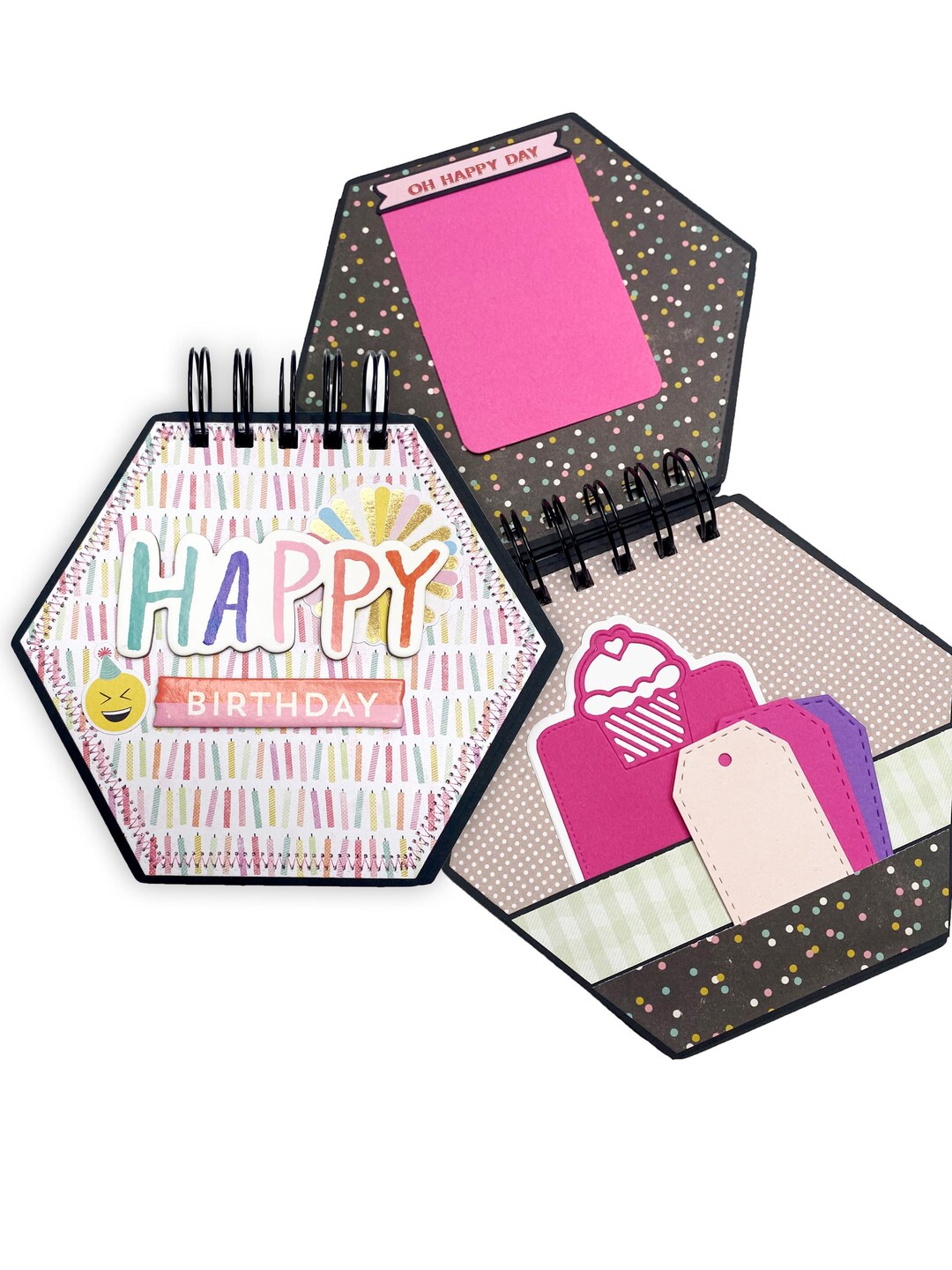 Handmade Birthday Girl Mini Album, Birthday Scrapbook, Birthday Photo ...